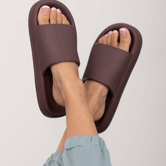 WeeBoo | Shoes | Weeboo Go All Out Slideon Sandals In Brown | Poshmark